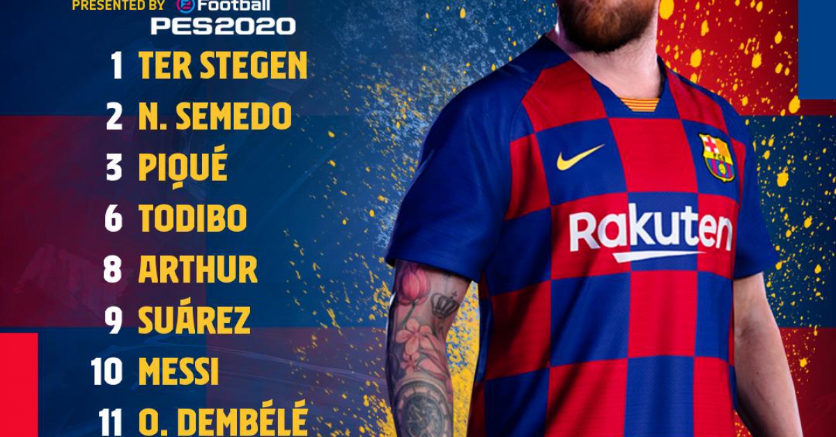 SKŁAD FC Barcelony na mecz z Sevillą! :D - Footroll